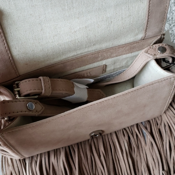 Zara | Bags | Zara Leather Crossbody Fringe Bag Tantaupe | Poshmark